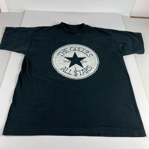 the queers | Shirts | Vtg 9s The Queers Punk Band Shirt Large Black ...